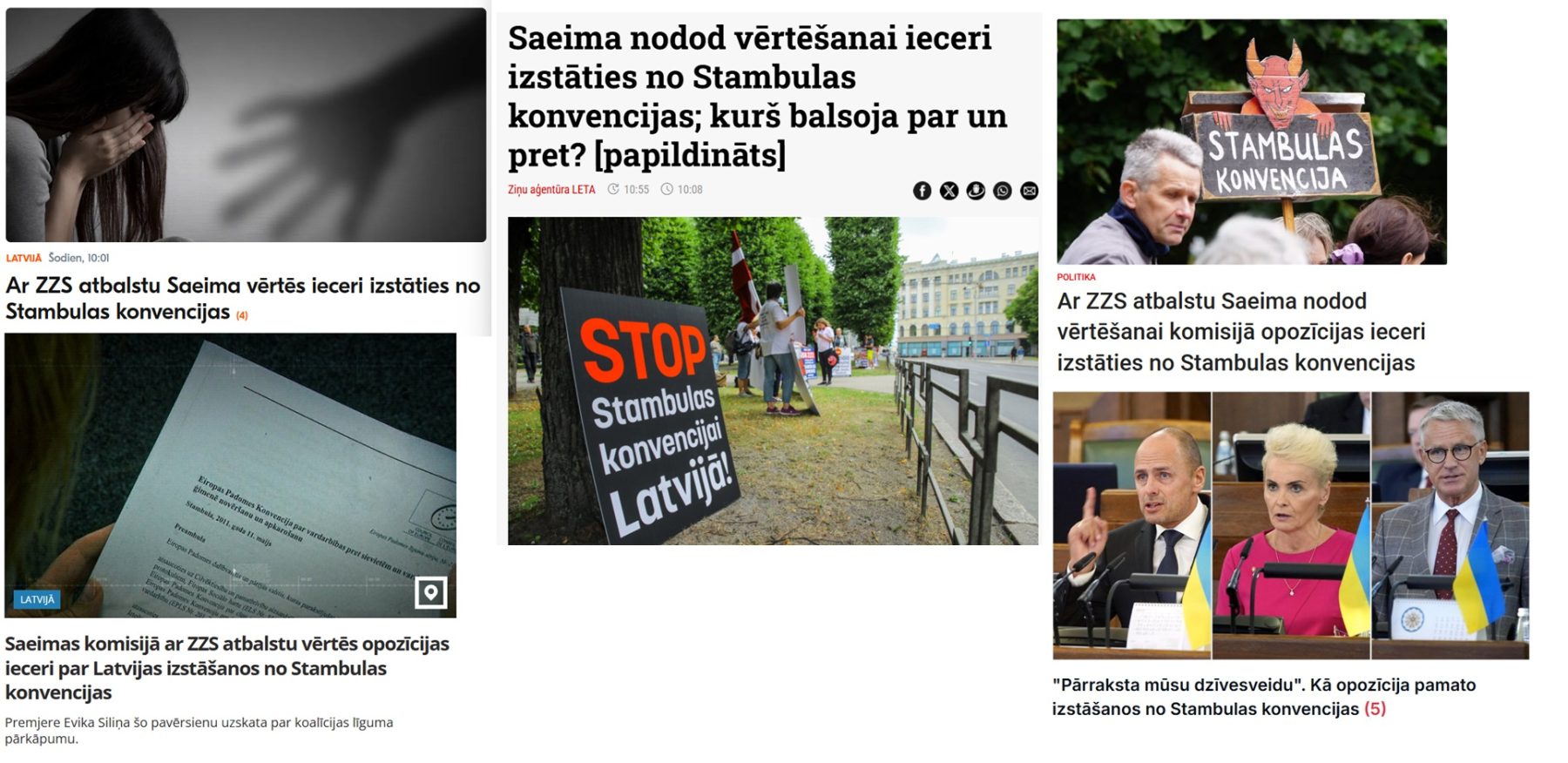 Saeimas komisijā lems, vai Latvijai izstāties no Stambulas konvencijas ...
